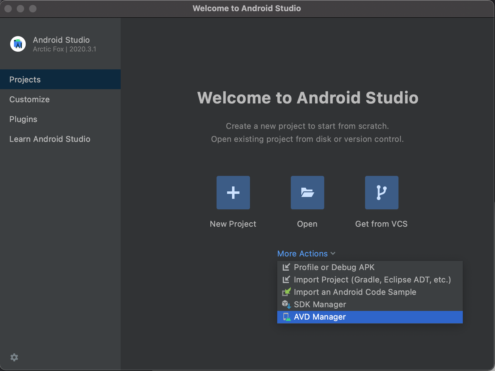 M1 | React Native Android Studio, 시뮬레이터